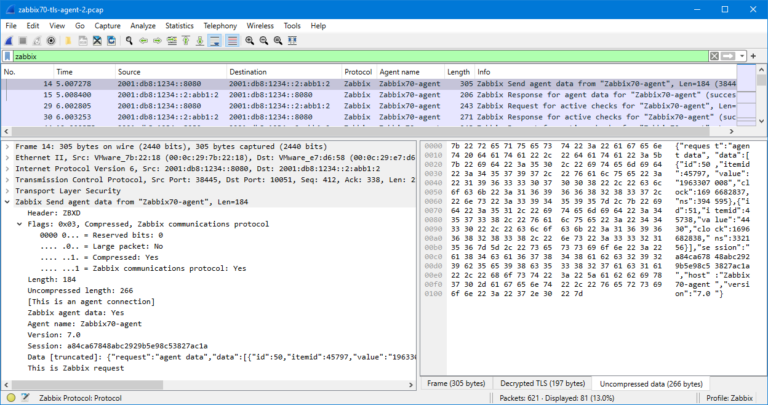 Decrypting Zabbix TLS with Wireshark – Majornetwork