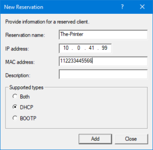 DHCP Reservations – Active or Inactive? – Majornetwork